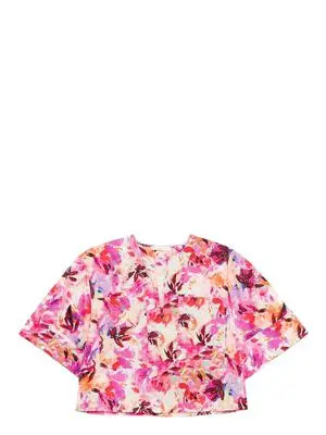 Ulla Johnson Suri Floral Blouse - Pink