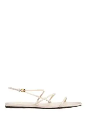 Khaite Loop Flat Sandal Cream