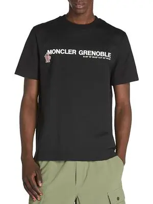 Moncler Short Sleeve Logo Tee - Black
