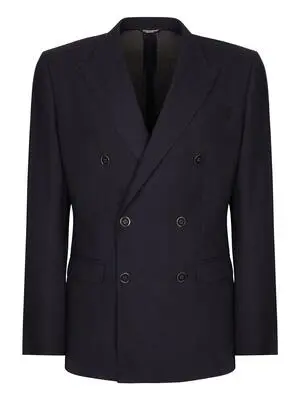 Dolce & Gabbana Double-breasted Taormina-fit Jacket - Blue