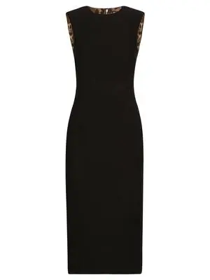 Dolce & Gabbana Stretch Wool Sheath Dress - Black