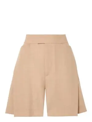 Victoria Beckham Wool-blend Tailored Shorts - Neutrals