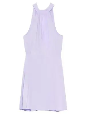 Patrizia Pepe Halterneck Mini Dress - Purple