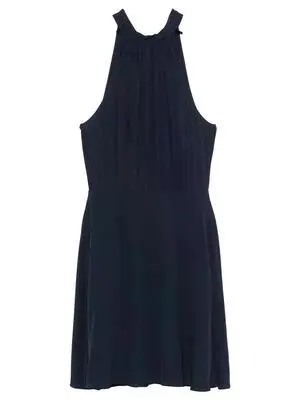 Patrizia Pepe Halterneck Mini Dress - Blue