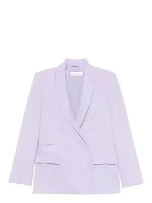 Patrizia Pepe Crepe Blazer - Purple