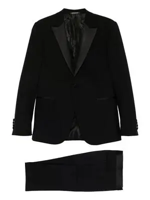 Emporio Armani Single-breasted Suit - Black