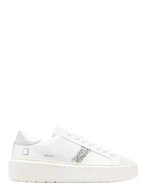 D.a.t.e. Lace-up Flatform Sneakers - White