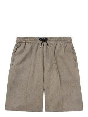 Paul Smith Straight-leg Linen Shorts - Brown
