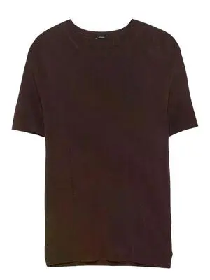 JOSEPH Ribbed T-shirt - Brown