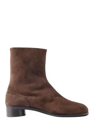 MAISON MARGIELA Tabi Suede Boots Brown