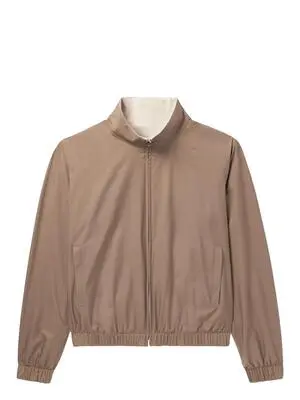 Loro Piana Reversible Windmate® Storm System® Nylon And Cashmere Blouson Jacket - Brown