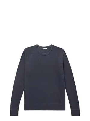 JAMES PERSE Cotton-jersey Sweatshirt - Blue
