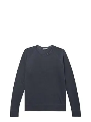 JAMES PERSE Cotton-Jersey Sweatshirt Navy