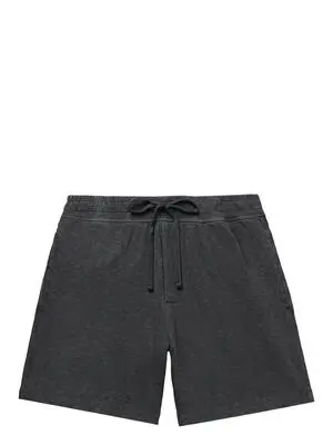 JAMES PERSE Loopback Cotton-jersey Drawstring Shorts - Gray
