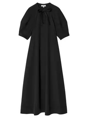 Cos Tie-detail Maxi Dress - Black