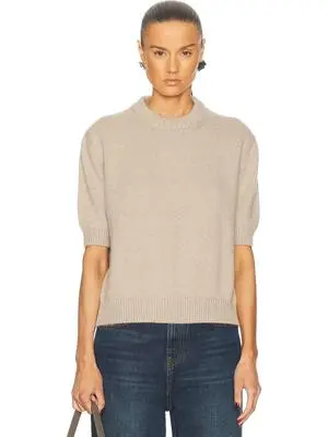 Khaite KHAITE Davin Cashmere Sweater Top Putty