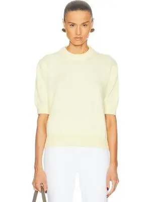 Khaite KHAITE Davin Cashmere Sweater Top Zest