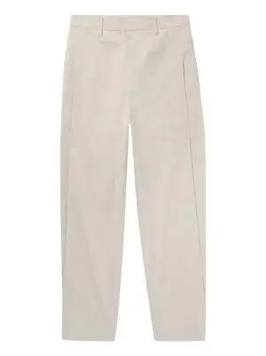 AMOMENTO Amomento Straight-Leg Cotton-Blend Trousers