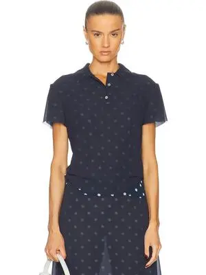 Acne Studios Takota Top - Navy & White