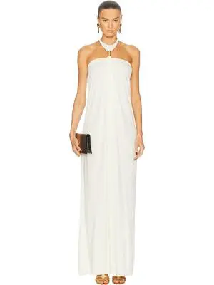TOM FORD Halterneck Evening Dress - Off White