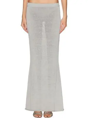 SEROYA Kora Maxi Skirt - Grey