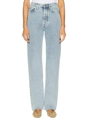 TOTEME Classic Cut Full Length Jeans - Cool Blue