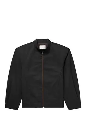 AMOMENTO Amomento Striped Wool-Blend Jacket