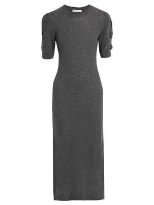 FRAME Cashmere Midi Dress - Dark Gray