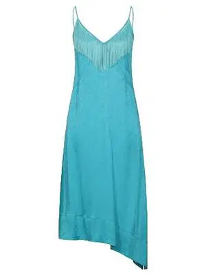 Pinko Midi Asymmetric Jacquard Dress - Azure