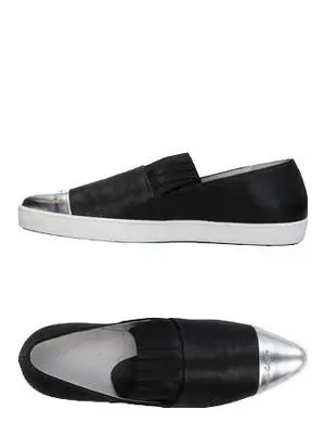 MANILA GRACE Leather Sneakers - Black