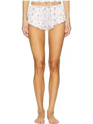 For Love & Lemons That's Amore Sleep Shorts - White