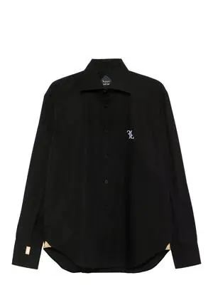 BILLIONAIRE Logo-embroidered Shirt - Black