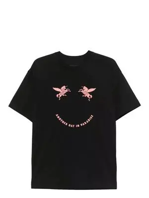 Givenchy Unicorns-embroidered Cotton T-shirt - Black
