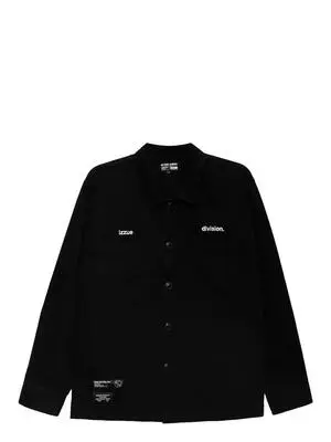 Izzue Logo-embroidered Shirt - Black