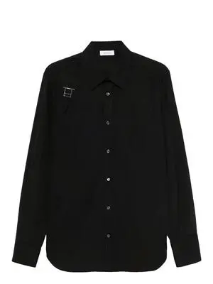 Alexander McQueen Buckle-detailed Shirt - Black