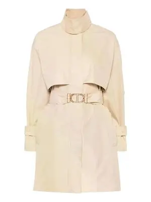 TWINSET Belted Coat - Neutrals