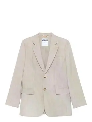 Moschino Virgin-wool Blazer - Neutrals
