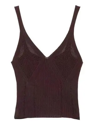 TWINSET Knitted Tank Top - Brown