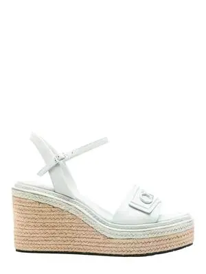 Calvin Klein 85mm Wedge Espadrilles - Green