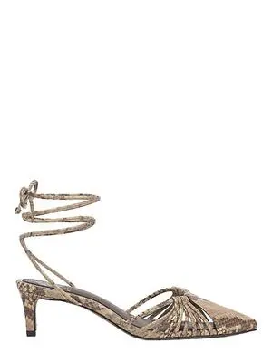 Vince Camuto Kota Ankle-wrap Kitten Heels - Taupe