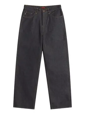 PLEASURES Formula Baggy Denim Jeans - Raw Indigo