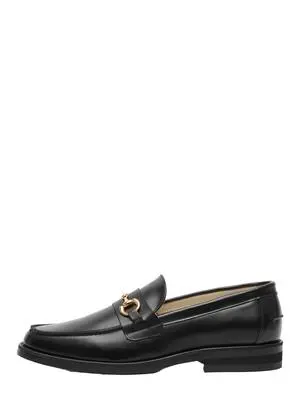 DUKE + DEXTER Wilde Horsebit Penny Loafer - Black