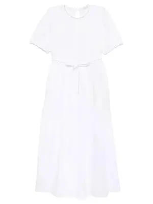 Peserico Bead-detail Midi Dress - White