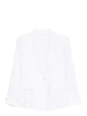 Peserico Linen Blazer - White