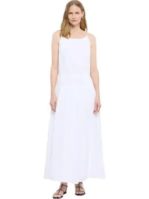 Another Tomorrow Gathered Backless Dress - Off White