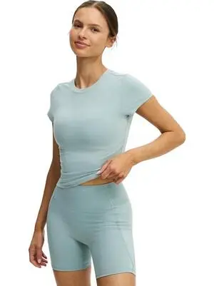 Cotton:on Active Ultra Soft Fitted T-shirt - Teal Mist