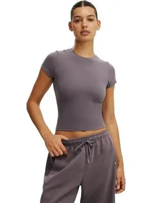 Cotton:on Active Ultra Soft Fitted T-shirt - Violet Grey
