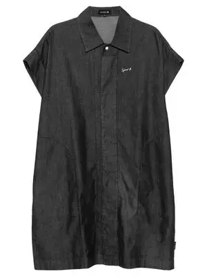 SPORT B. BY AGNÈS B. Denim Shirt Dress - Black