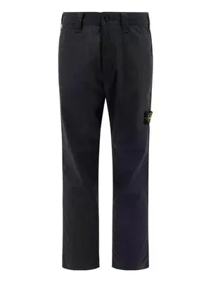 Stone Island Cotton Trousers - Blue