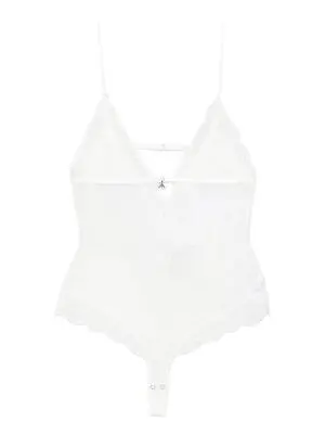 Patrizia Pepe Lace Bodysuit - White